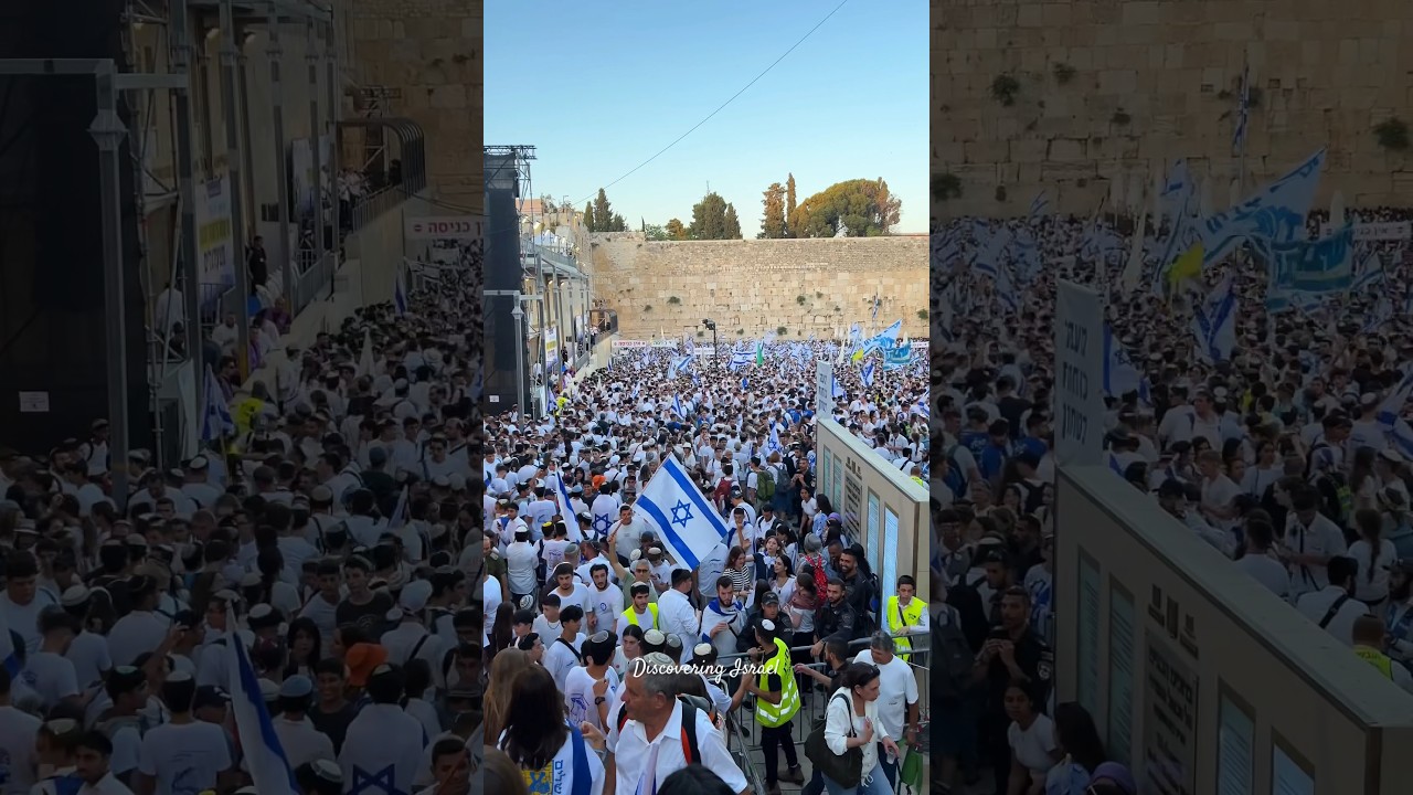 Jerusalem Day celebrations at the Western Wall Plaza in the Old City of Jerusalem, Israel 2024