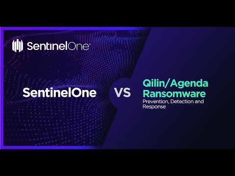SentinelOne Demo: SentinelOne VS Agenda/Qilin Ransomware - Prevention