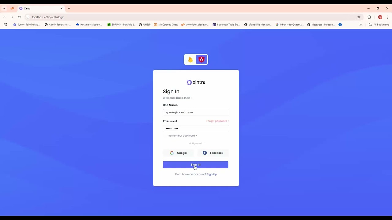 Installation process of Xintra- Tailwind Angular Admin Dashboard Template.