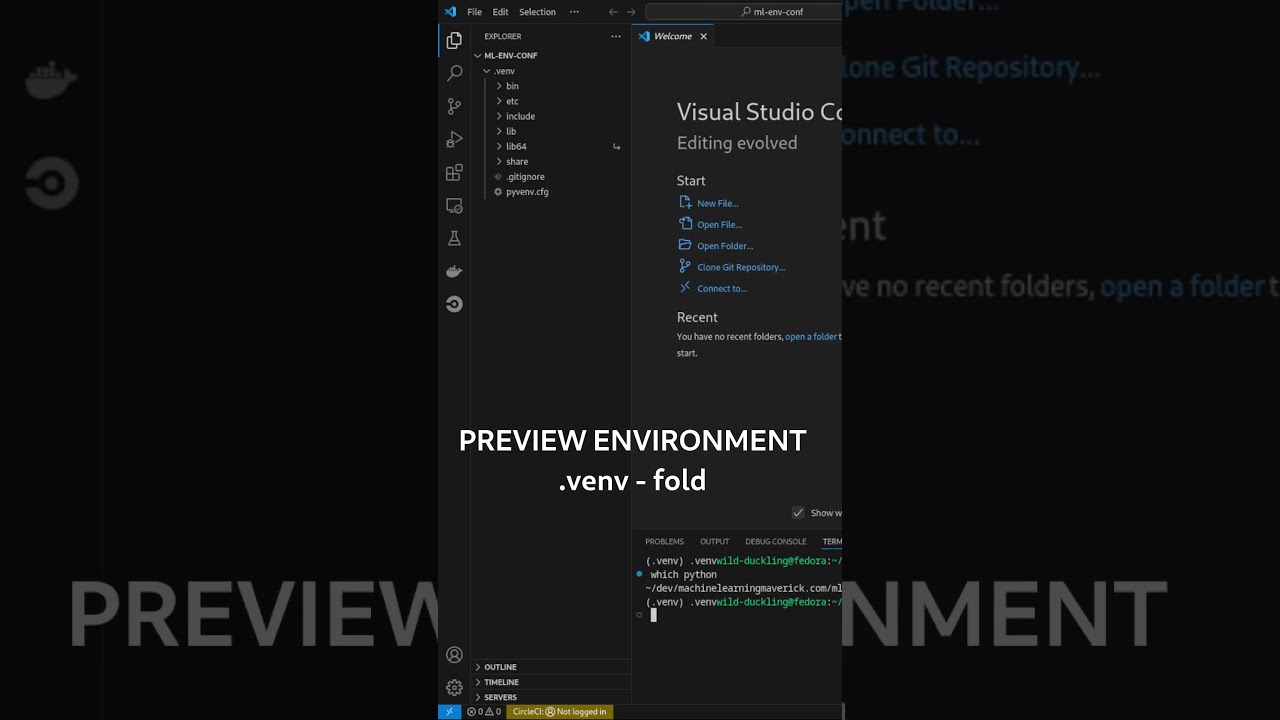 Machine Learning Project - Environment Setup - Python venv #machinelearning #datascience #tutorial