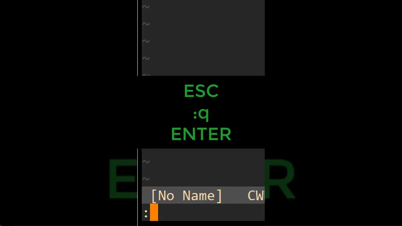 How to QUIT out of vi/vim