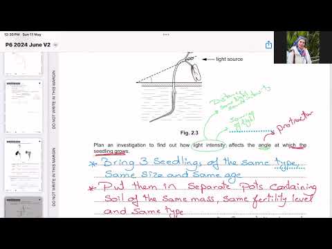 2024 May/June V2 IGCSE Biology (0610) - 0610/62/M/J/24 Paper [6] Dr. Hanaa Adel