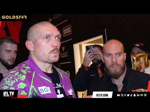 OLEKSANDR USYK MOBBED BY FANS IN IMMEDIATE AFTERMATH OF UNANIMOUS DECISION WIN OVER TYSON FURY