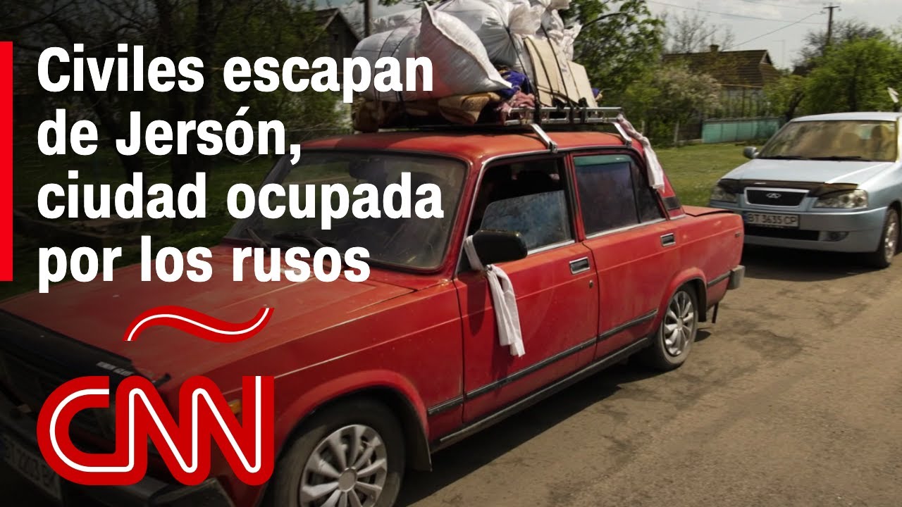 Civiles desesperados huyen de Jersón y cuentan la odisea para escapar de la ciudad ocupada por rusos