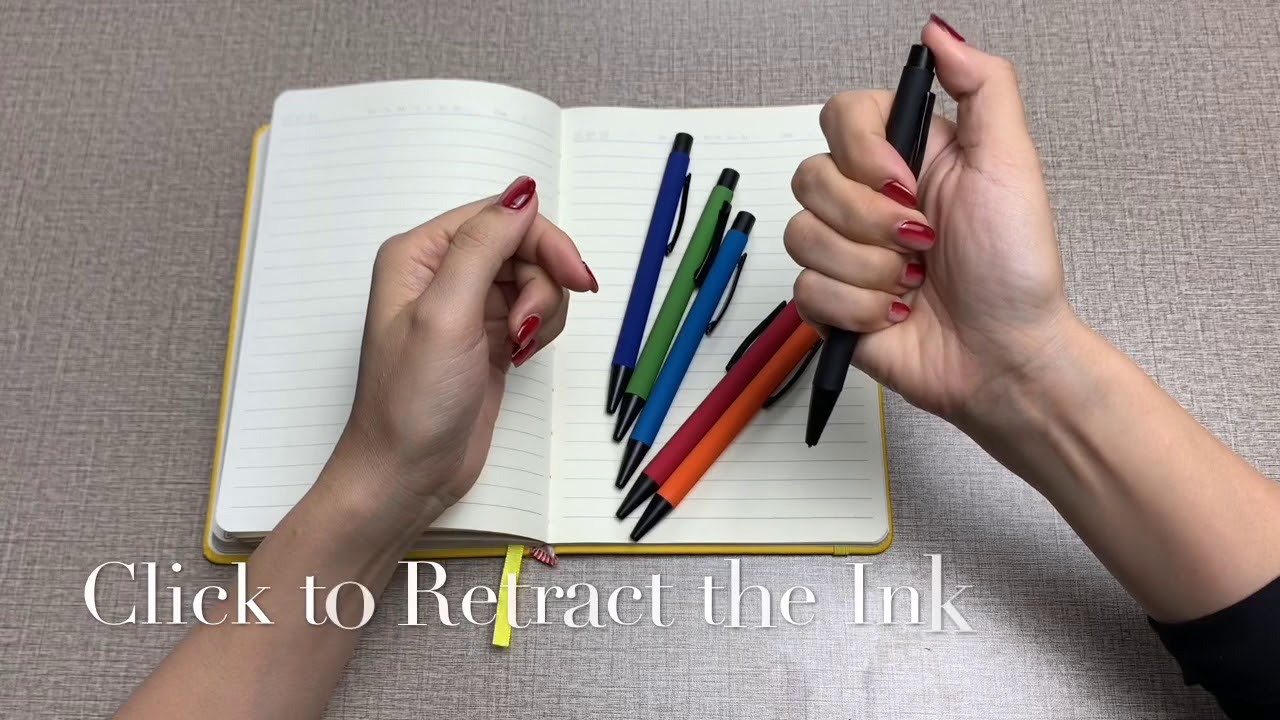 Classic Click Retractable Ballpoint Pens, Multiple Colors, 1.0 Medium Point