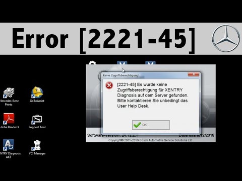 XENTRY Error 2221-45 beheben