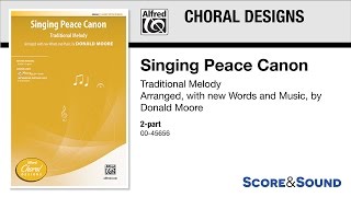 Singing Peace Canon: 2-Part Choral Octavo | Sheet Music
