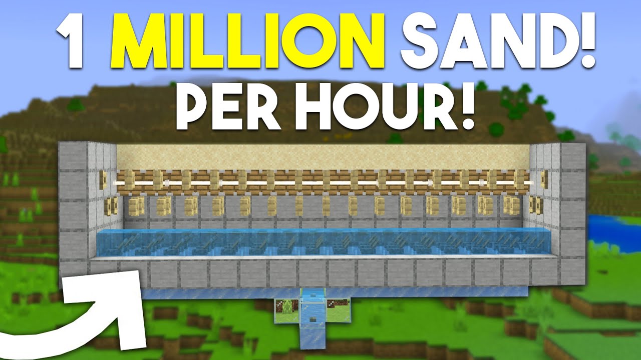 Best Sand Farm in Minecraft Bedrock 1.20! (MCPE/Xbox/PS4/Nintendo ...