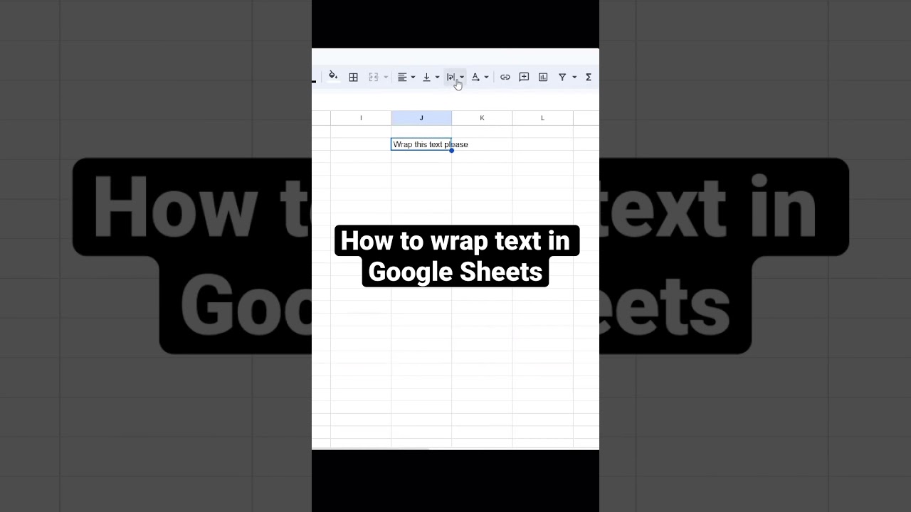 How to wrap text in Google Sheets #shorts #googlespreadsheet #googlesheets #tutorial