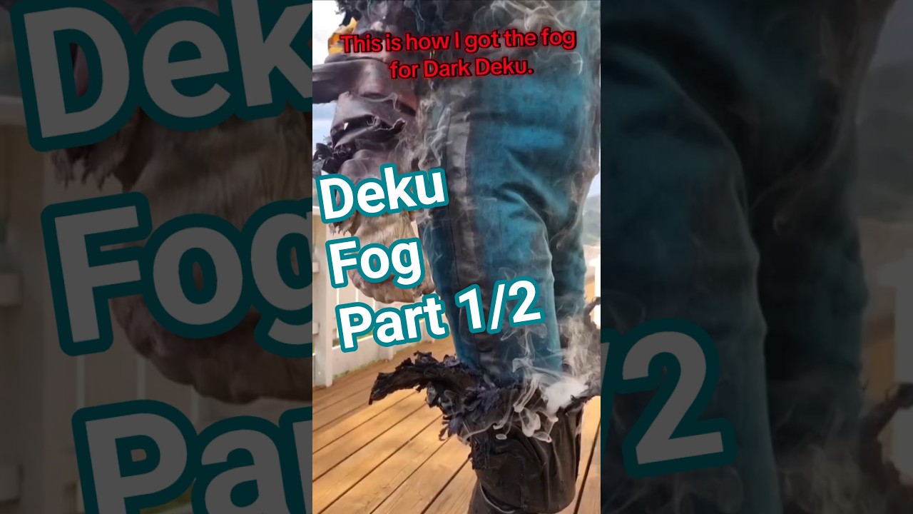Dark Deku Fog - Cosplay part 1/2#dekucosplay #myheroacademia