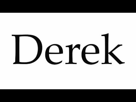 How to Pronounce Derek
