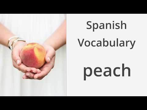 How to say "Peach" in Spanish