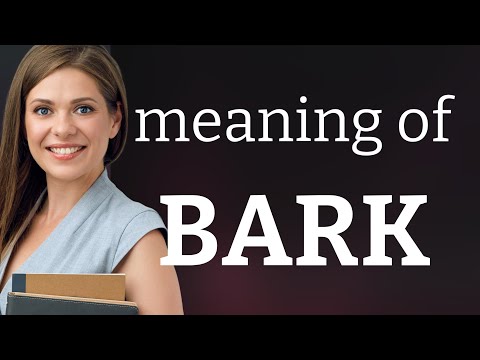 Bark • what is BARK meaning
