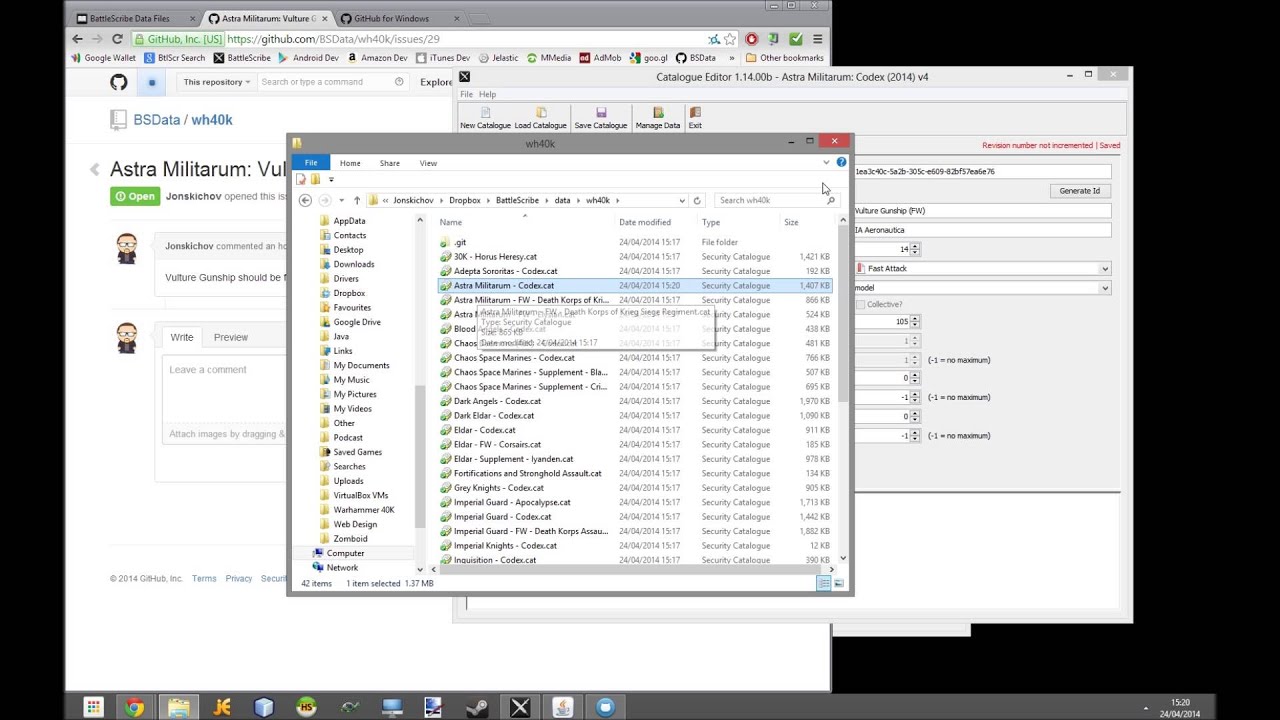 BattleScribe Data Files GitHub