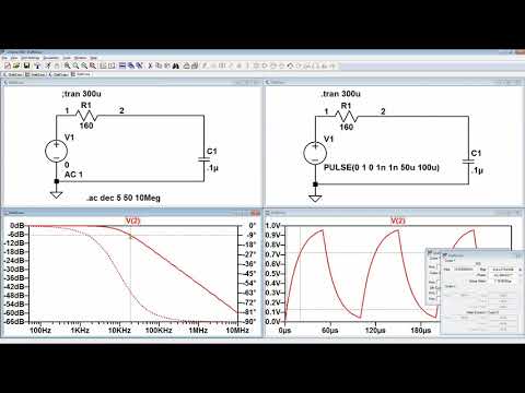 Verify RC time constant LTpsice