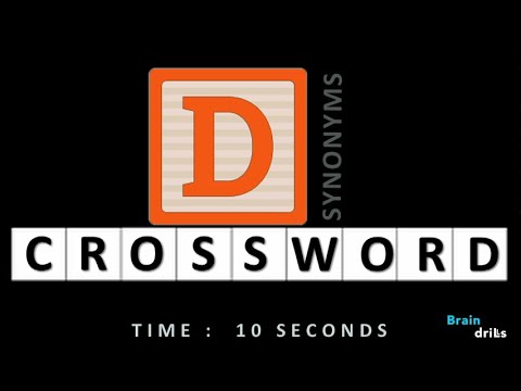 Synonyms for the letter "D" Crossword I Crossword Puzzle I Synonym Starting with the letter "D" I