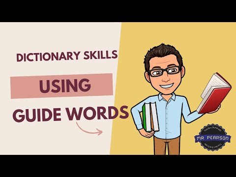 How to Use Guide Words (Dictionary Skills) - Mr. Pearson Teaches 3rd Grade