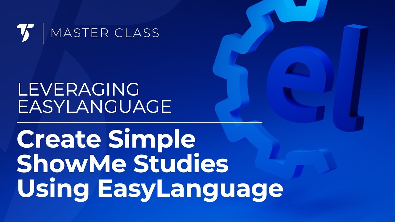 Create Simple ShowMe Studies Using EasyLanguage