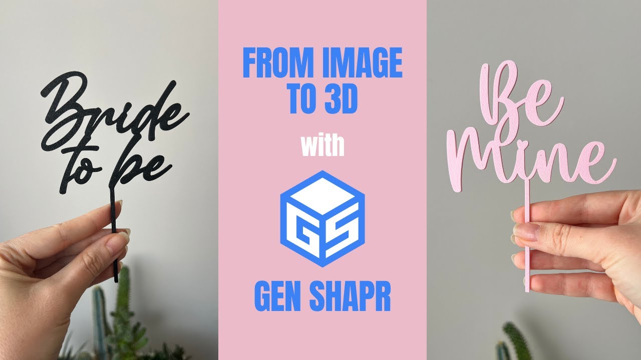 How to Make 3D Printed Cake Toppers with GenShapr | Step by Step Tutorial