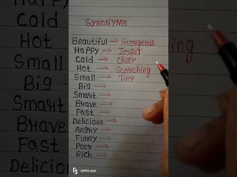 Synonyms in english//same meaning//work hard