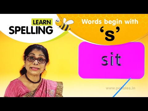 Spell & Tell Words that begin with 'S' | Word Phonics | Learn Spelling Words begin with Alphabet 'S'