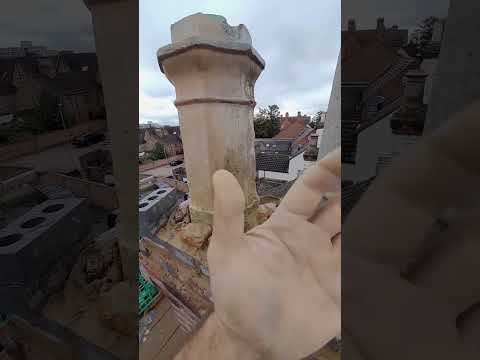 Chimney Repair/Repoint ft. Brick Doctor pt. 3 #bricklaying #construction #steeplejack