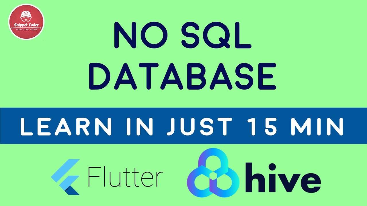 Hive ❤️ Flutter - Lightweight & Fast NoSQL Database 🔥| Learn in Just 15 Mins Video