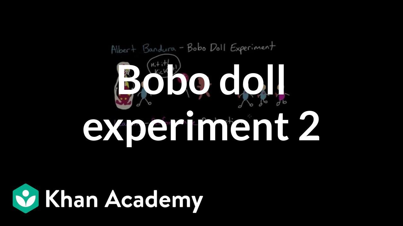 Observational learning: Bobo doll experiment and social cognitive theory | MCAT | Khan Academy