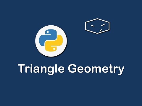 Learn triangle geometry in python - Mind Luster