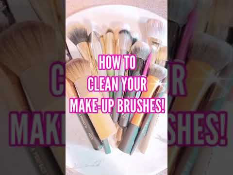 HOW TO CLEAN MAKE-UP BRUSHES AT HOME | TIP & HACKS TO CLEAN MAKE-UP TOOLS | #shorts