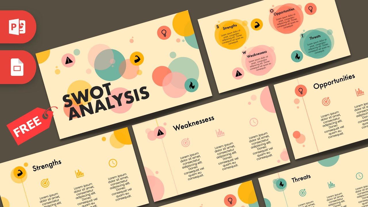SWOT Analysis Animated PowerPoint Template & Google Slides Theme by GreatPPT
