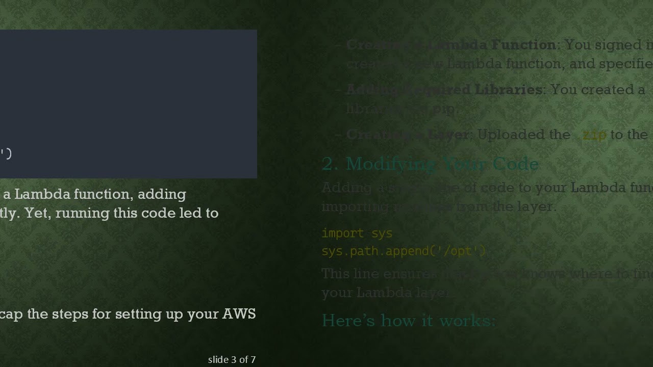 How to Fix No Module Named Errors in AWS Lambda with Python Libraries