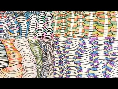 How to make Op Art ? What is Op Art? Easy Op Art - Optical Illusion Art | Mr. Schuette