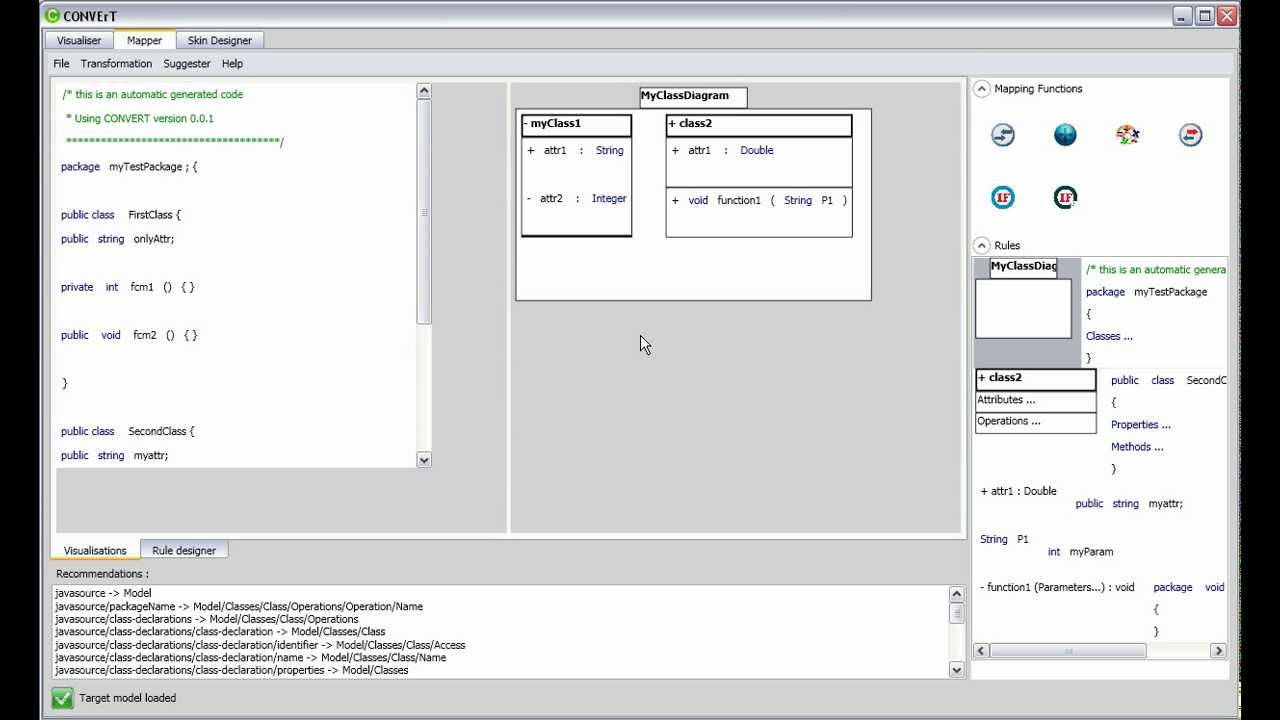 CONVErT Manual (Mapping Class Diagram to Java Code)