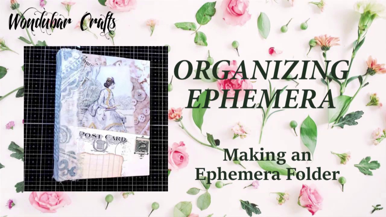 Organizing Ephemera – Making an Ephemera Folder using Crafty Cat’s Buttons digital