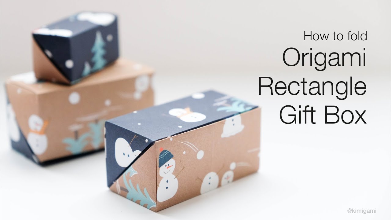 Cute Origami Rectangle Gift Box Tutorial Perfect for Small Gifts