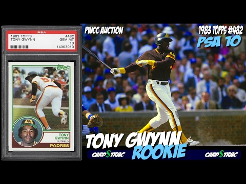 Tony Gwynn rookie card Topps #482 for sale; graded PSA 10 @ PWCC Auctions