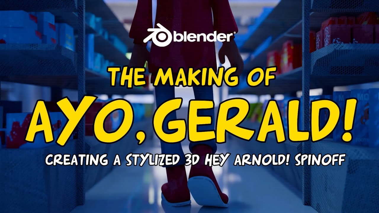 Creating a Hey Arnold! 3D Spin-Off in Blender