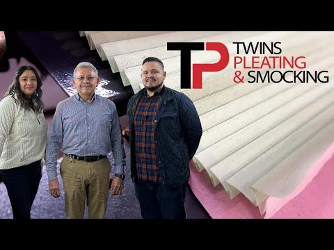 How to PLEAT FABRIC with Twins Pleating & Smocking in Los Angeles, CA