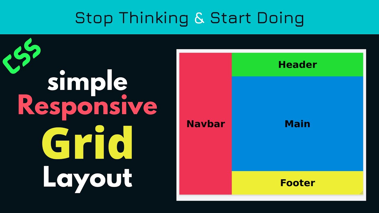 Simple Grid Template using CSS.