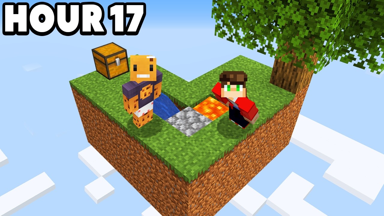 I Survived SKYBLOCK for 24 HOURS Straight on Minecraft