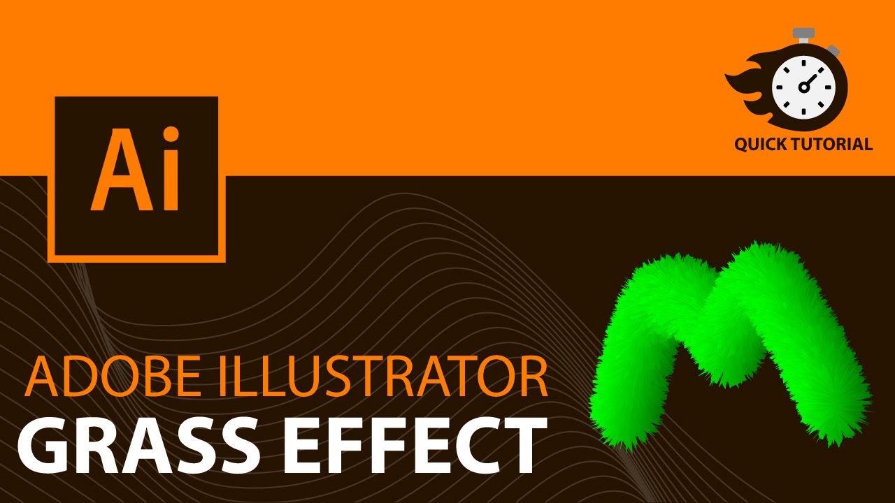Grass Effect in Adobe Illustrator: Quick & Easy Tutorial for Beginners