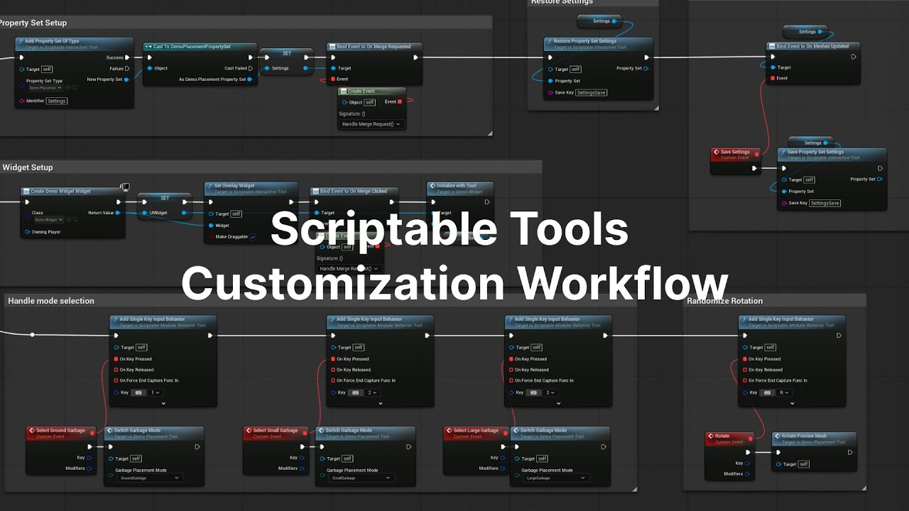 Unreal Engine Scriptable Tools Customization Workflow