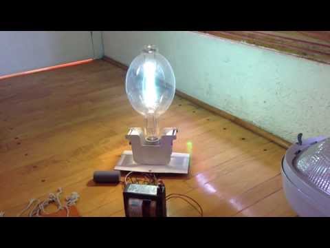 Osram 1000W Metal Halide Warming Up!