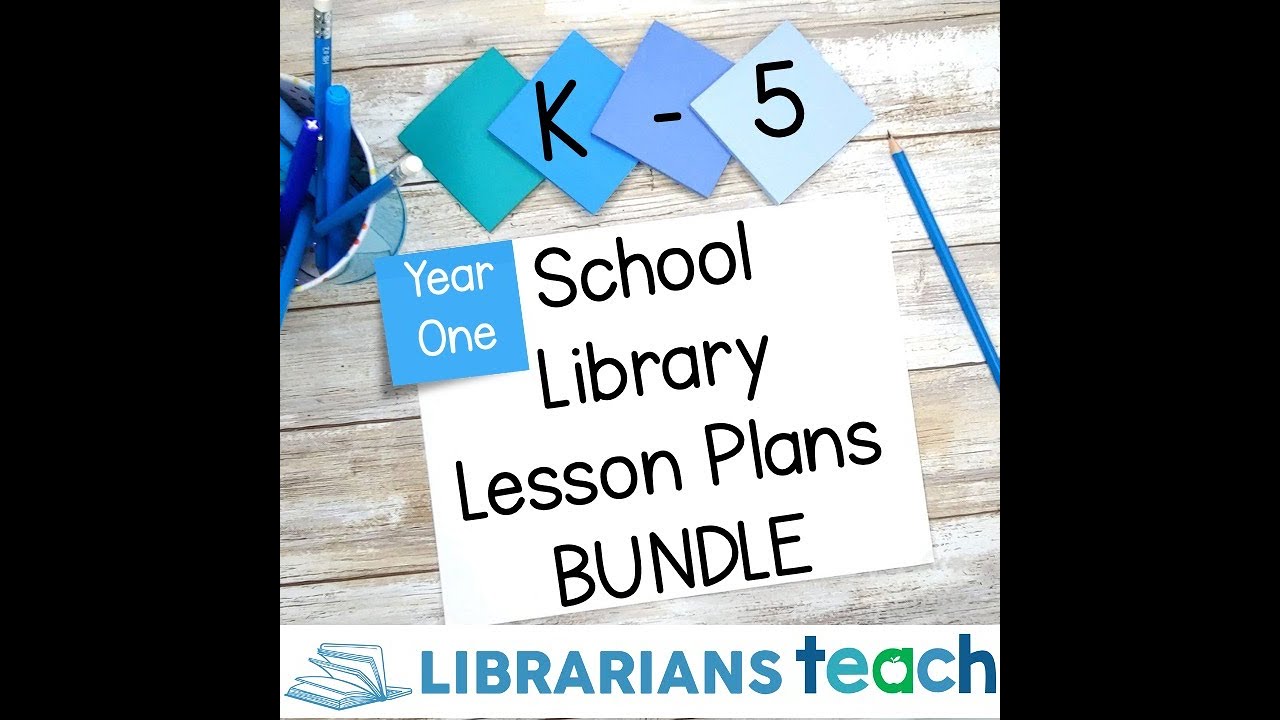 One year of elementary school library curriculum with the Year One Bundle from Librarians Teach