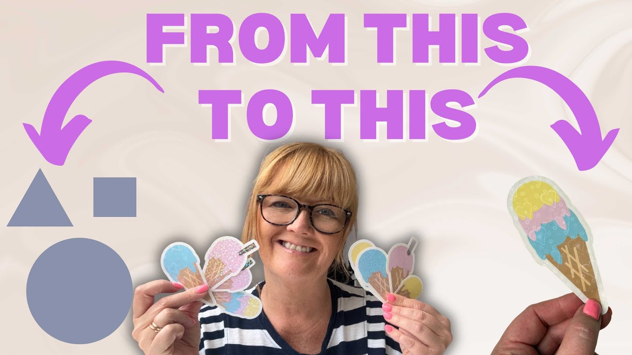 Make Ice Cream Stickers From Free Shapes in Cricut Design Space!