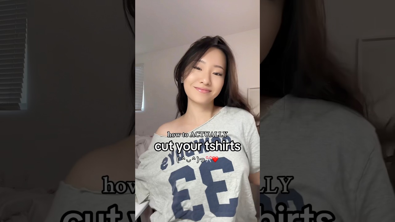 how to ACTUALLY cut off the shoulder tshirts! #offtheshoulder #tshirt #howto #diyshirt #fashion