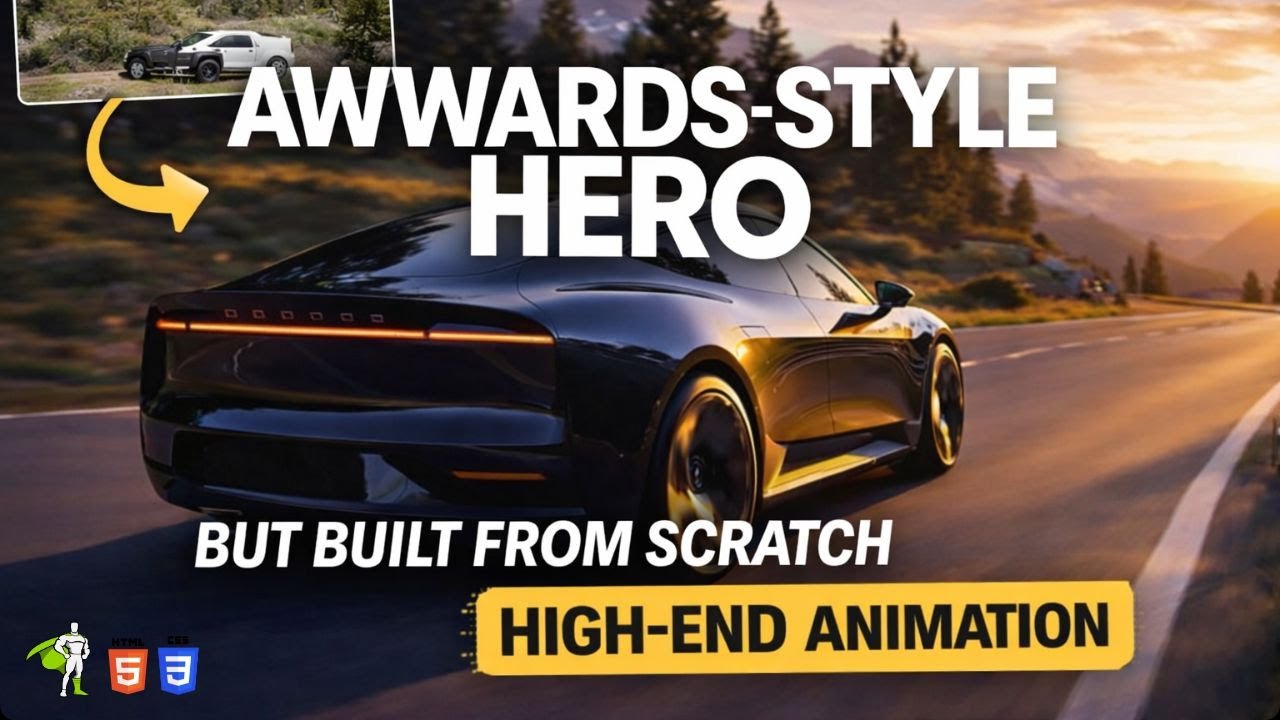 This Awwwards-Style Hero Animation Changes Everything (GSAP & HTML/CSS Tutorial)