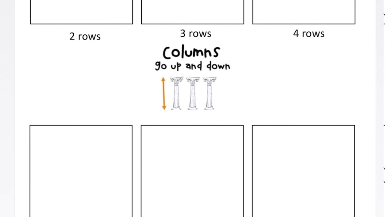 Rows and Columns Day 1