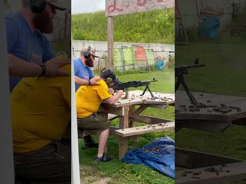First time shooting an M240 machine gun at a range event for “Thunder on the Tundra” in Ripon, WI